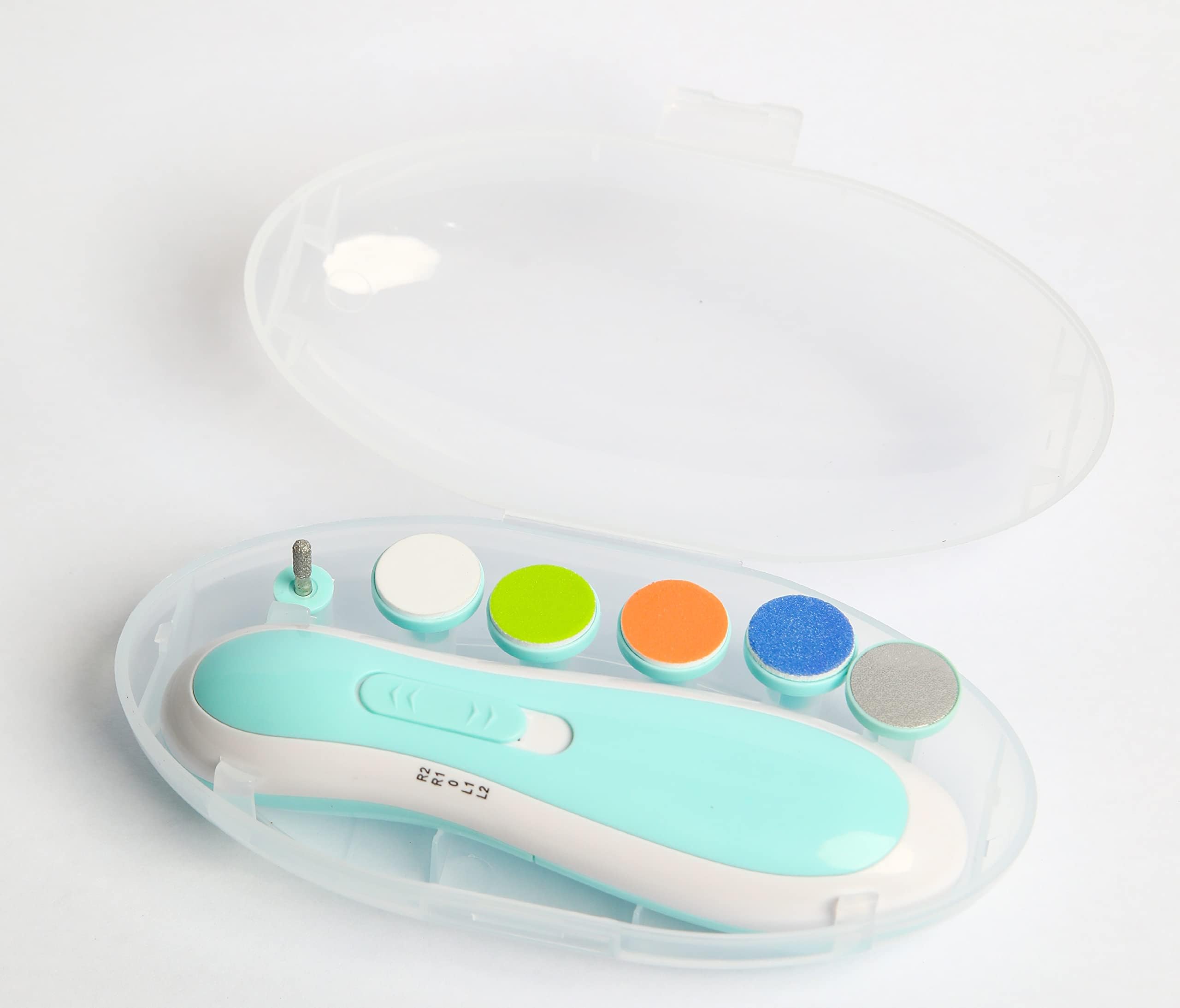 SCIENISH Baby Electric Nail File with LED Front Light Baby Safe Nail ...