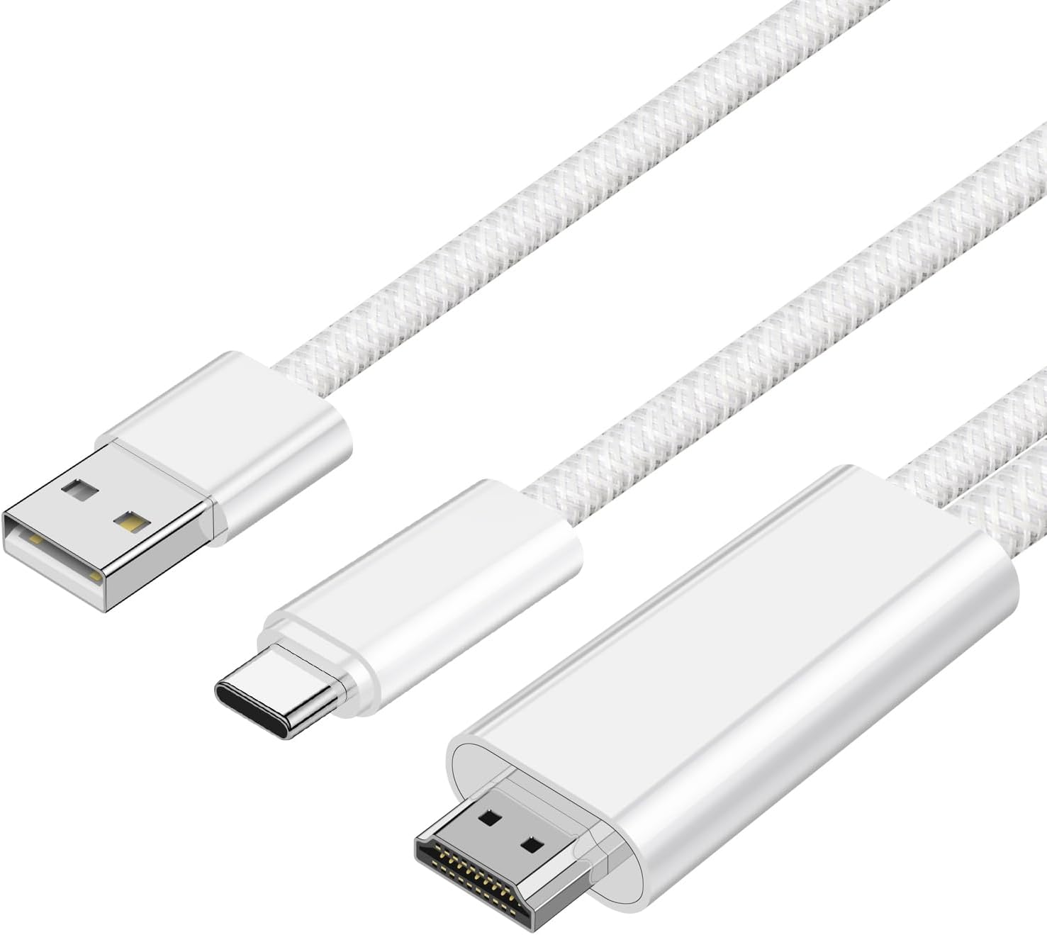 Amazon.co.jp: 【充電しながら投影】USB Type C HDMI 変換ケーブル 1.78M 4K@60Hz 映像出力 タイプC ...