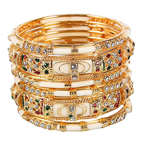 Buy Carry Forward Culture Golden Bangle with Traditional Design_002 ...