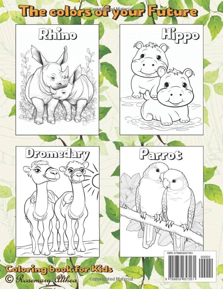 baby safari coloring pages