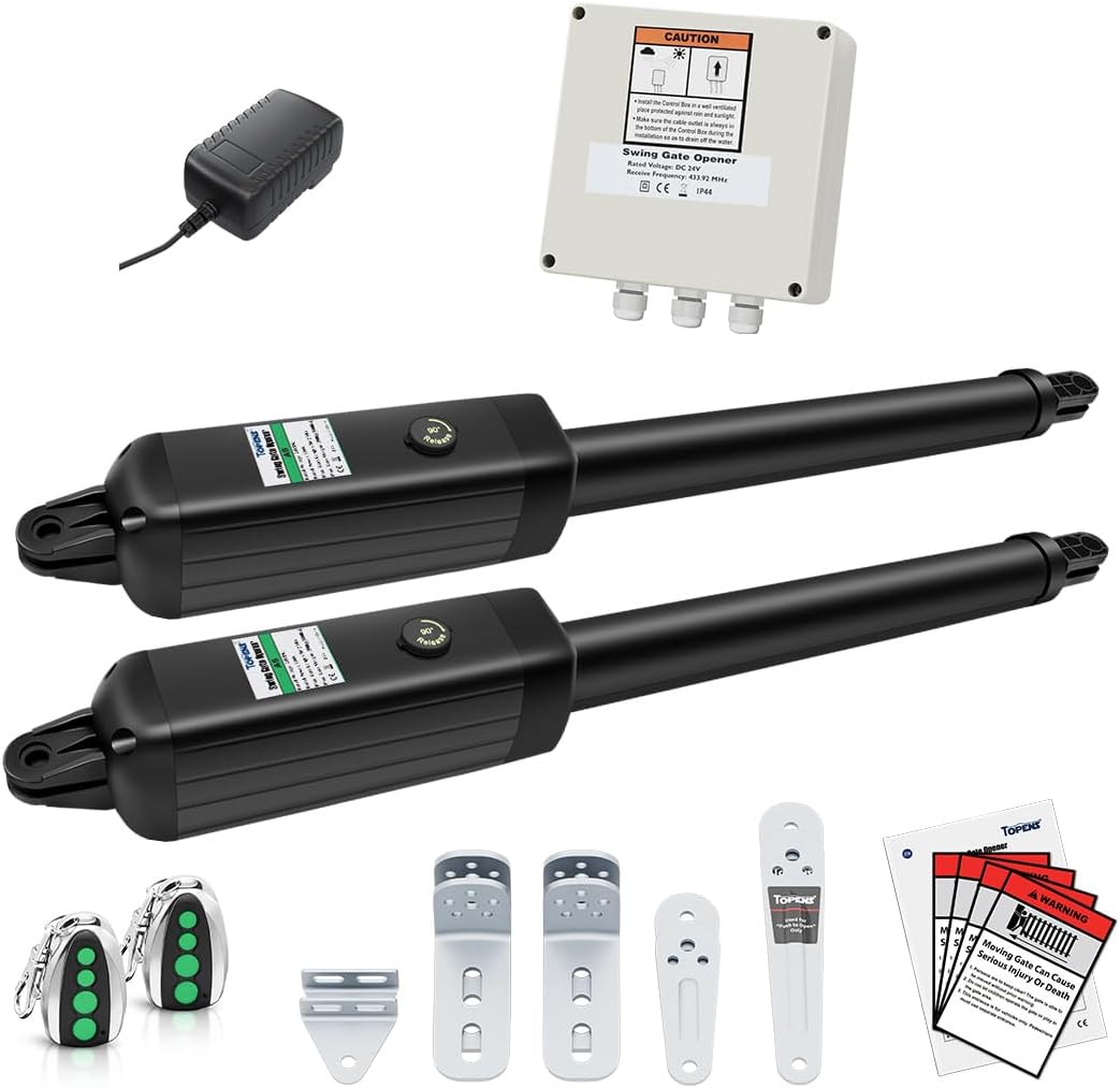 Amazon.com: CO-Z Automatic Swing Gate Opener Kit, Electric Gate Opener ...