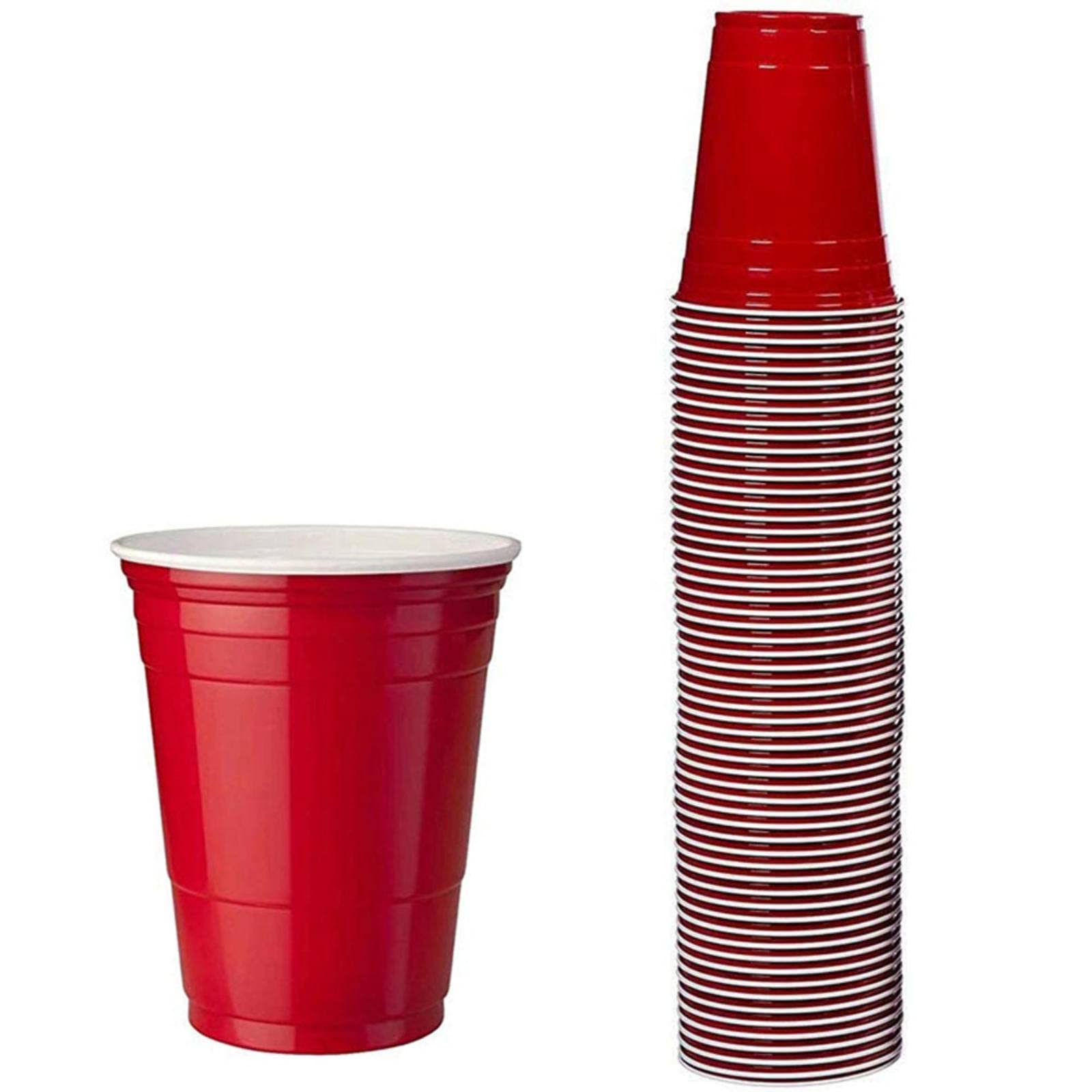 Stack Plastic Red Cup Party
