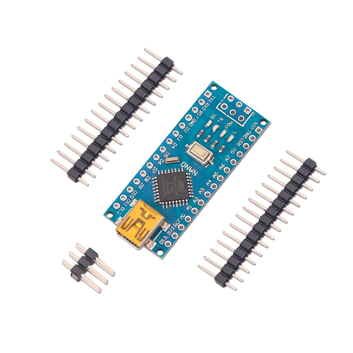 Electronic Spices NANO R3 CH340 development board with ATmega328 microcontroller chip : Amazon ...