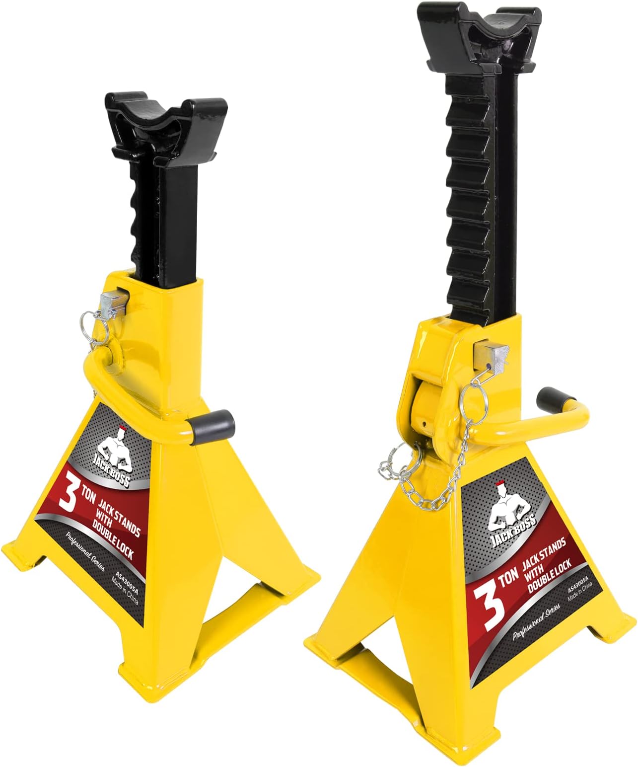 Amazon.com: Strongway Double-Locking 6-Ton Jack Stands — 12,000-Lb ...