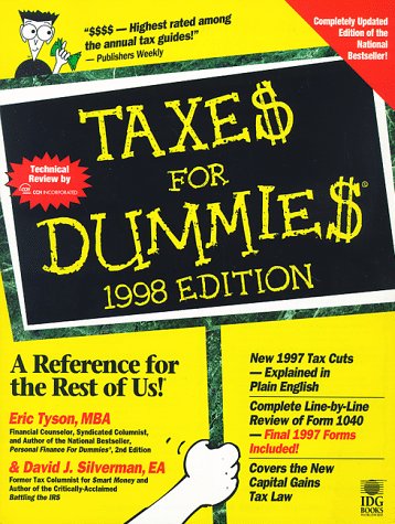 Taxes for Dummies, 1998 (For Dummies Series): Tyson, Eric ...