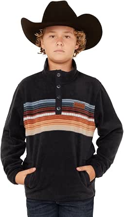 Amazon.com: Cinch Boy's Navy Polar Fleece Pullover : Clothing, Shoes ...