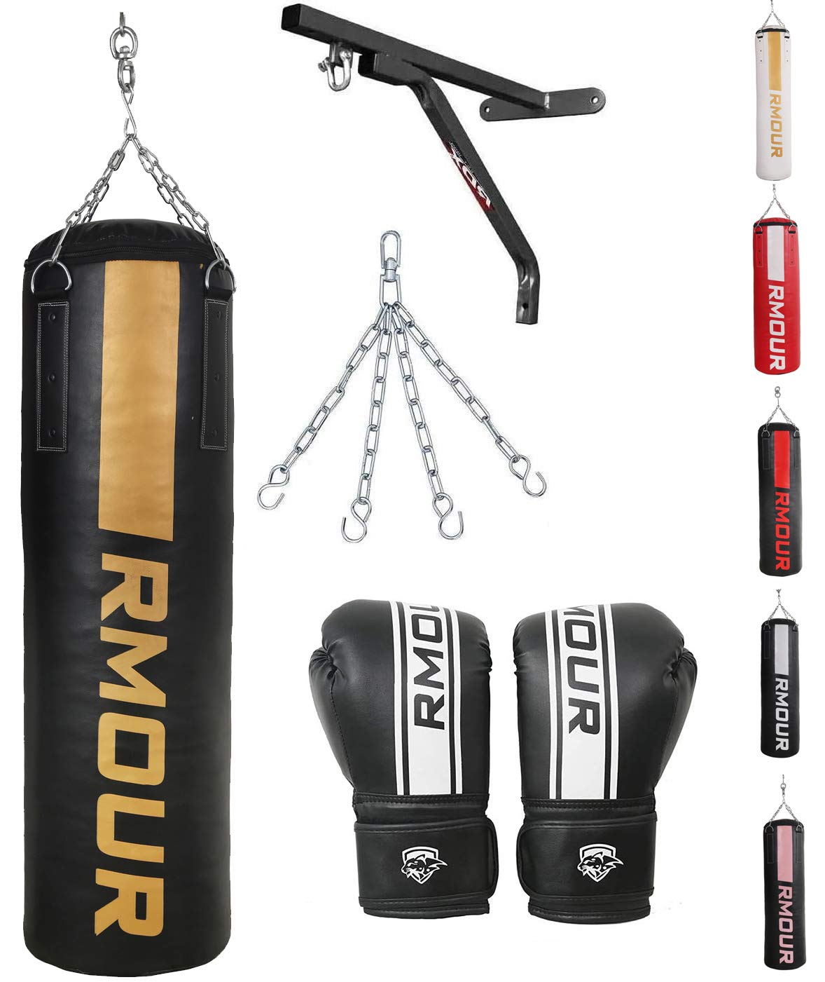 Buy RMOUR Heavy PU Punch Bag Boxing MMA Sparring Punching Training Kick ...