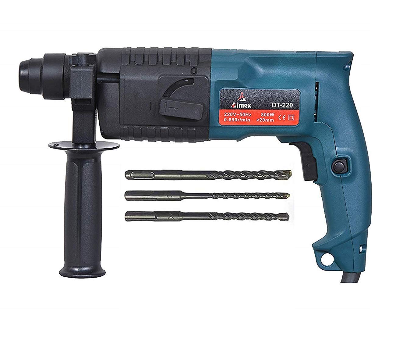 Aimex 20 mm Heavy Duty Rotary Hammer With 3 Piece Drill Bit (20MM Drill ...