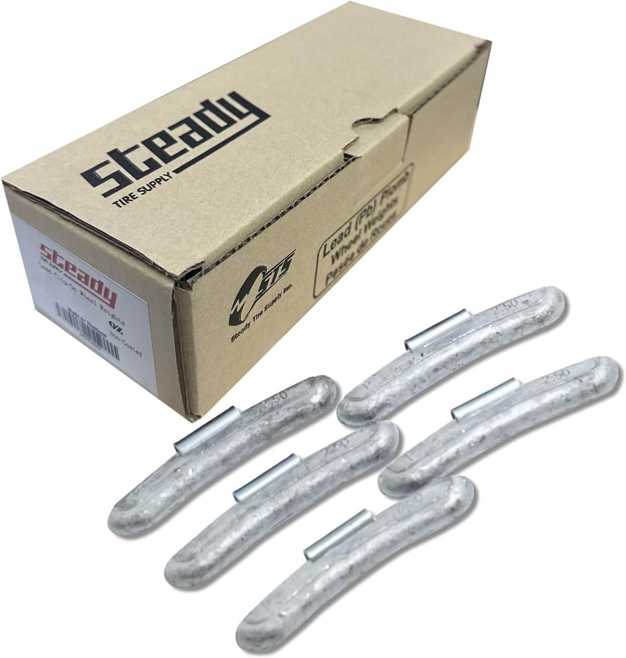 Amazon.com: P Type Wheel Weights Clip On Uncoated Lead - .25 oz to 3.00 ...