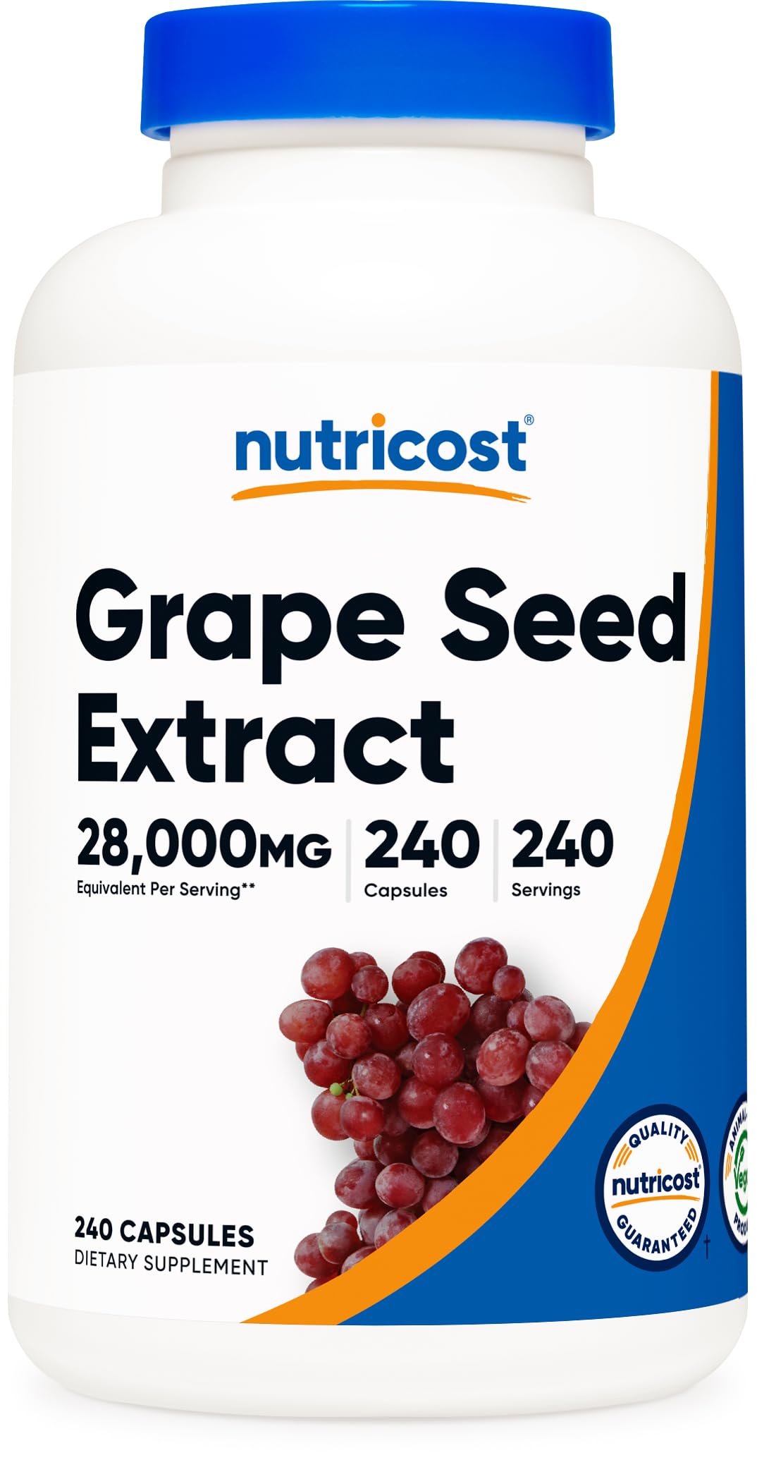 Amazon.com: Nutricost Grape Seed Extract 28,000mg, 240 Capsule - Non ...