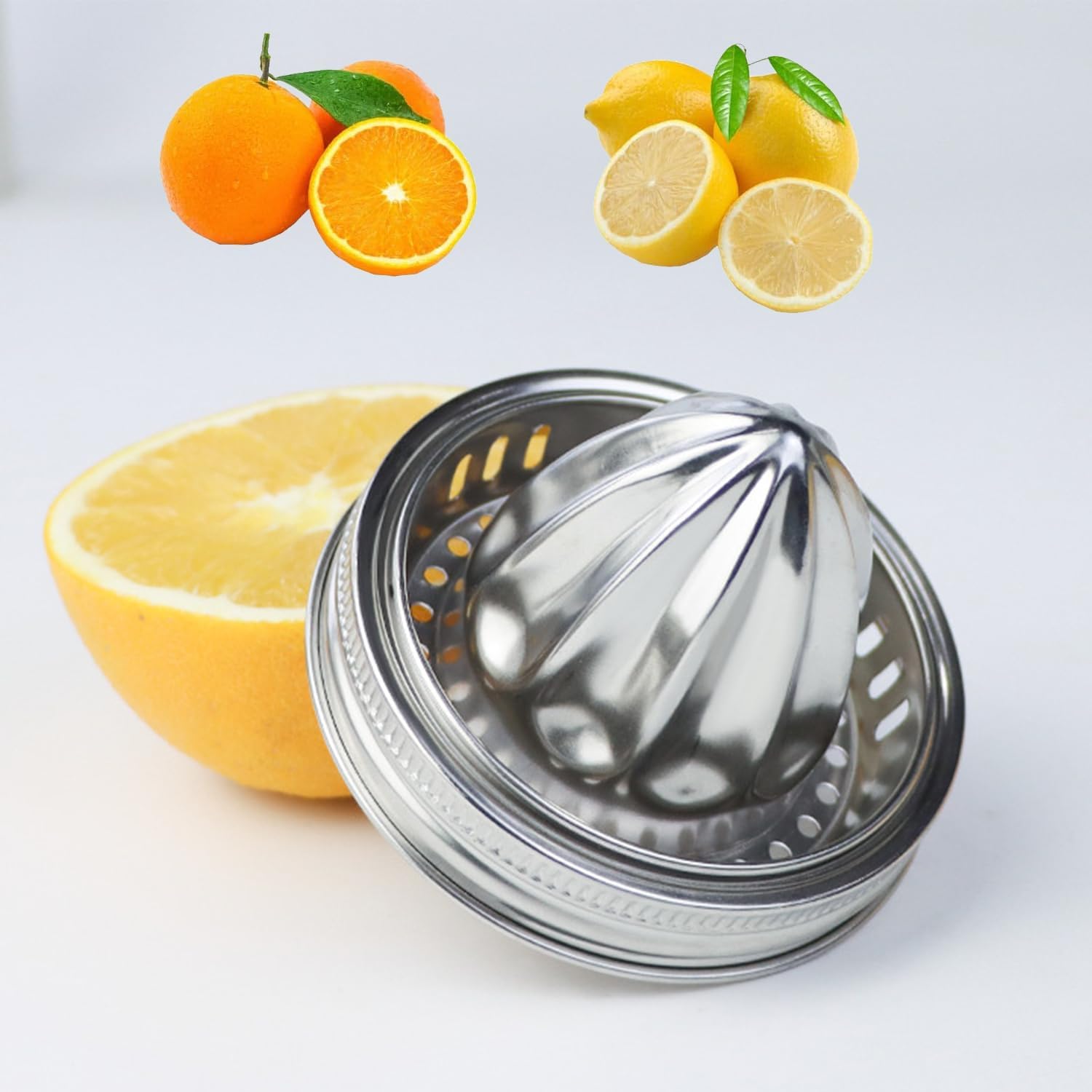 Amazon.com: Mason Jar Juicer Lid (1 Pieces), Stainless Steel Citrus ...