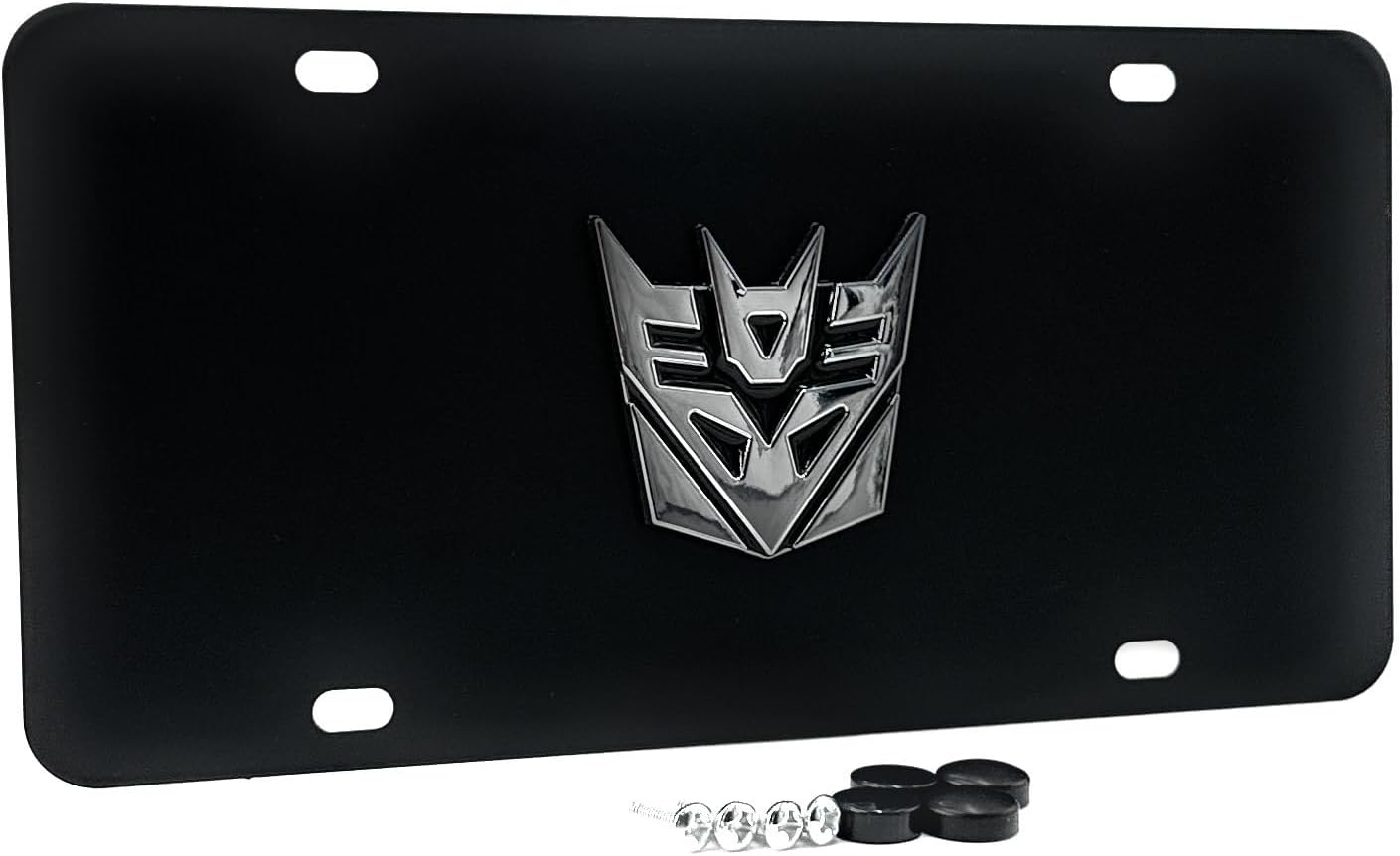 Amazon.com: Black Metal Plate Compatible with Decepticon Badge : Automotive
