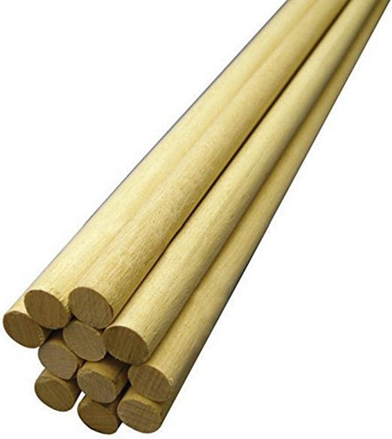Amazon.com: Unfinished Birch Dowel Rods for Crafts – 10-Pack, 3/16 x 12 ...