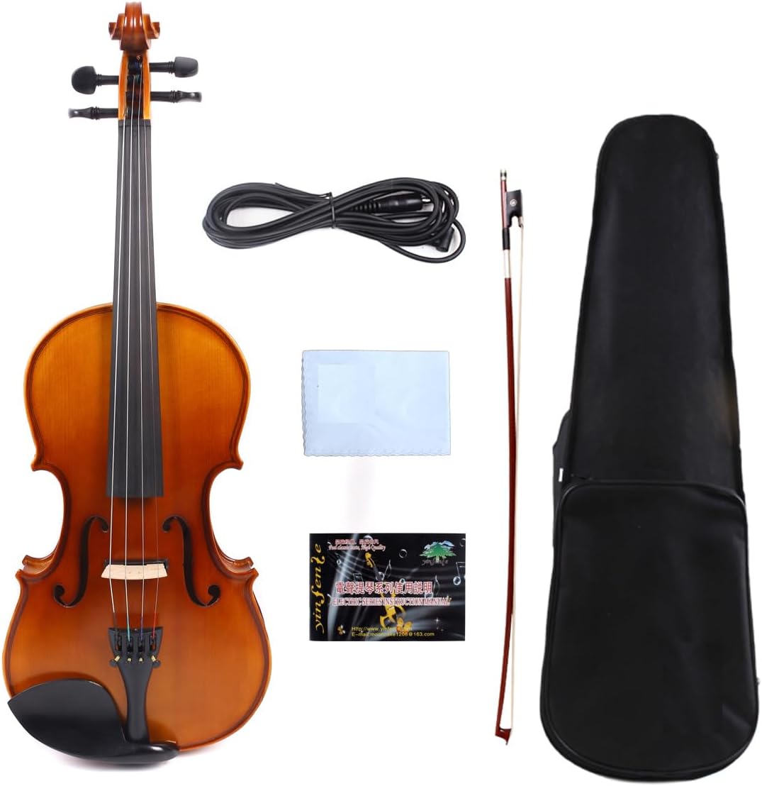 Amazon.com: Vetimobato 4 String Acoustic Electric Viola 16 inch Maple ...