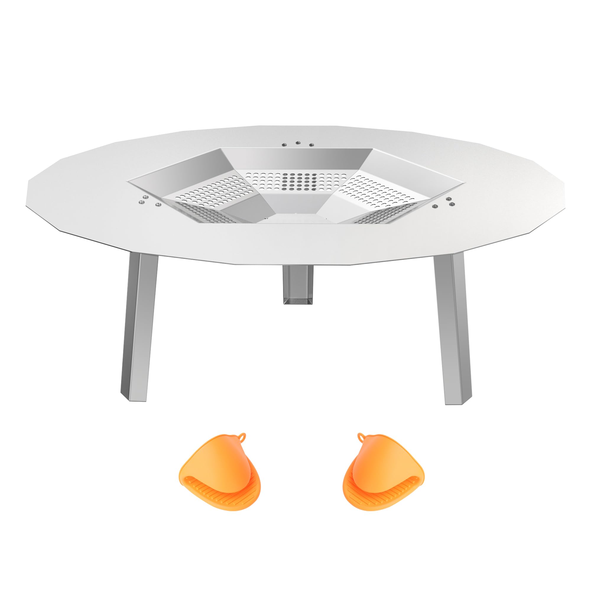 Amazon.com : BBQ PLUS One-Piece 19.5" Heat Deflector Replacement for ...