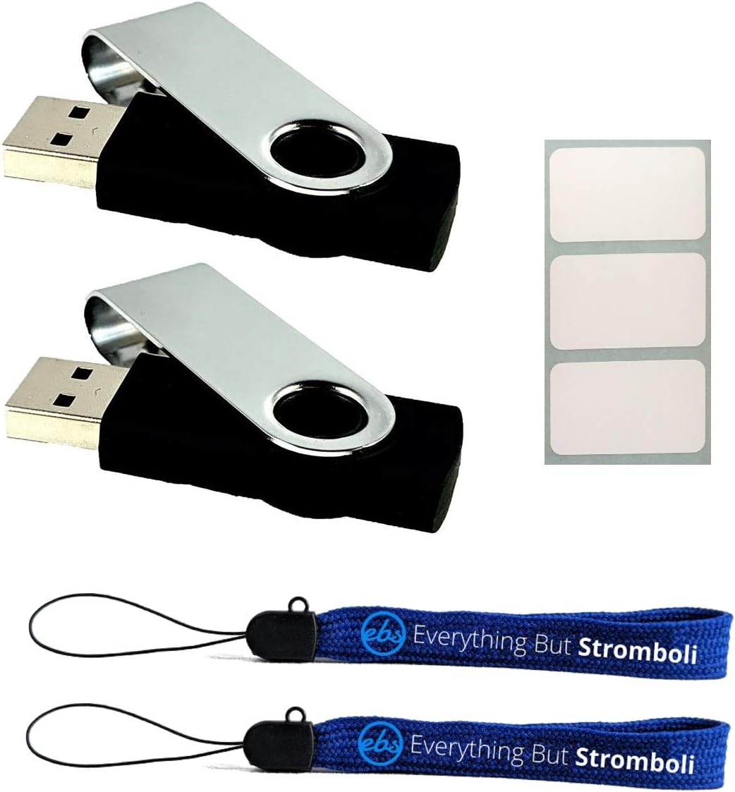 Amazon.com: 64GB Flash Drives (2 Pack Bulk - Black) 3.0 USB Memory ...