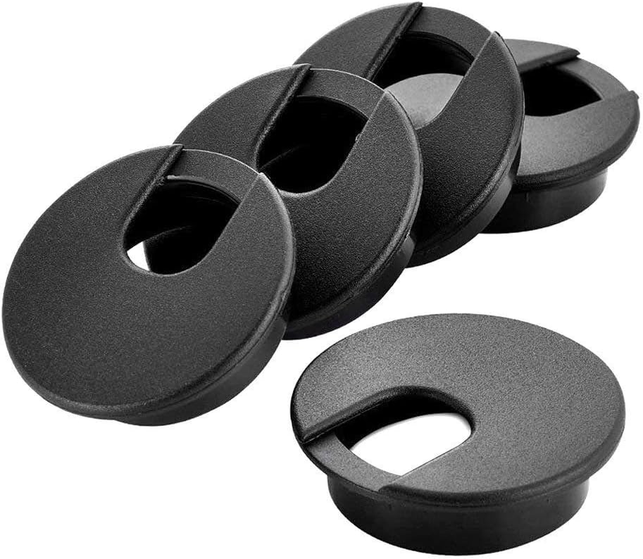 Amazon.com: 2" Black Desk Grommet, Plastic Wire Organizers, Computer ...