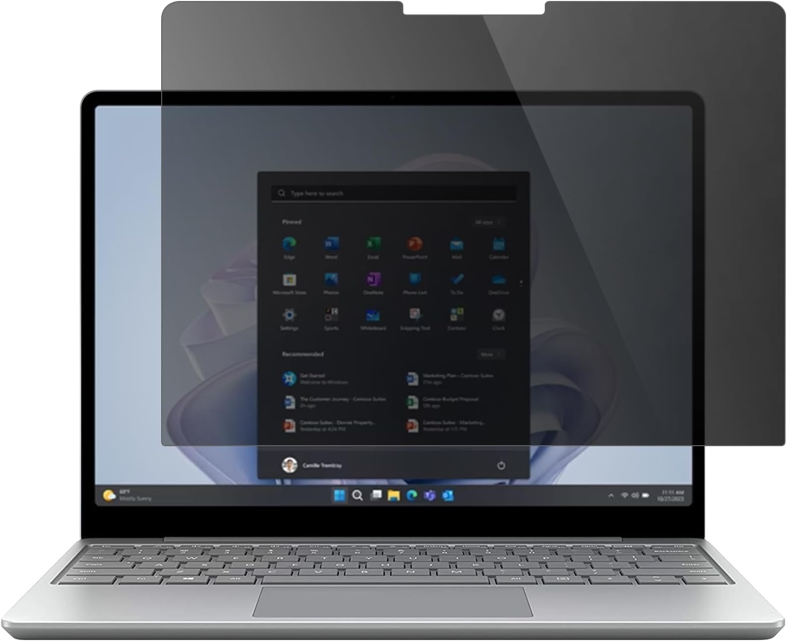 Amazon.com: ZBRANDS // Microsoft Surface Pro Magnetic Privacy Screen ...