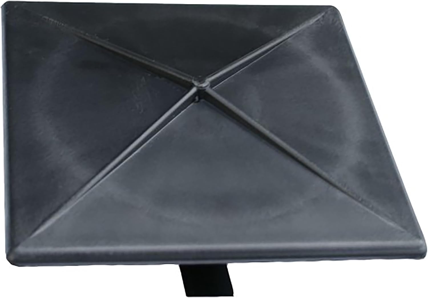 6" Square Light Pole Top Cap- Black Plastic by Deltech Manufacturing ...