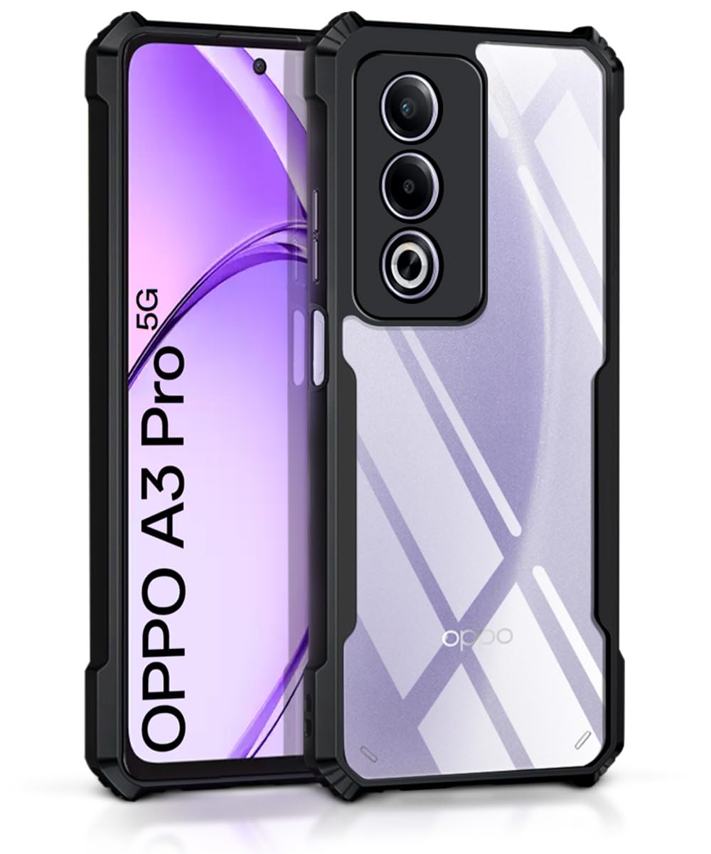 WOW IMAGINE Shock Proof Clear Protective Back Case for Oppo A3 Pro 5G ...