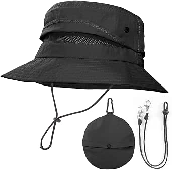 Amazon.com: TXJ Sports Fishing Hat for Men Women, Foldable Sun Hat ...