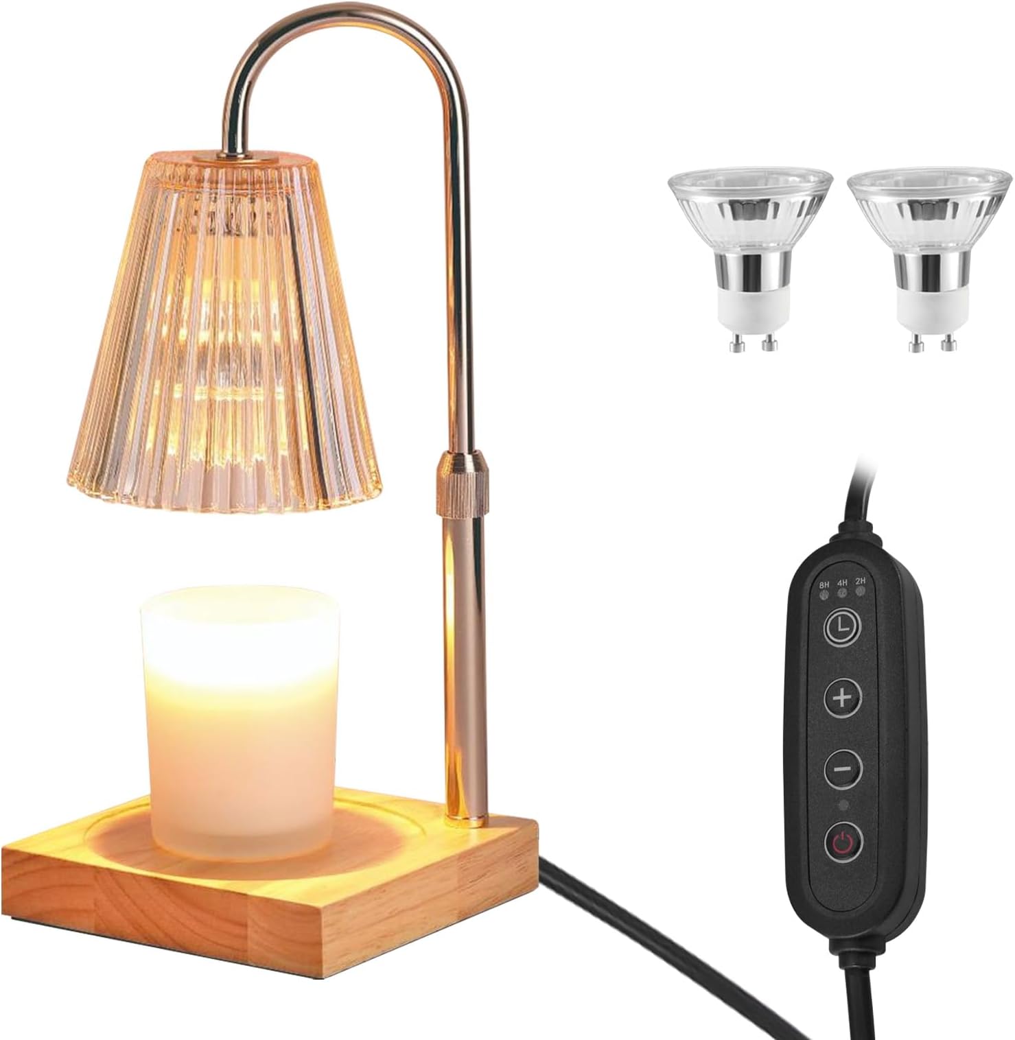 Candle Warmer Lamp with Dimmer - Electric Candle Lamp with Timer for ...