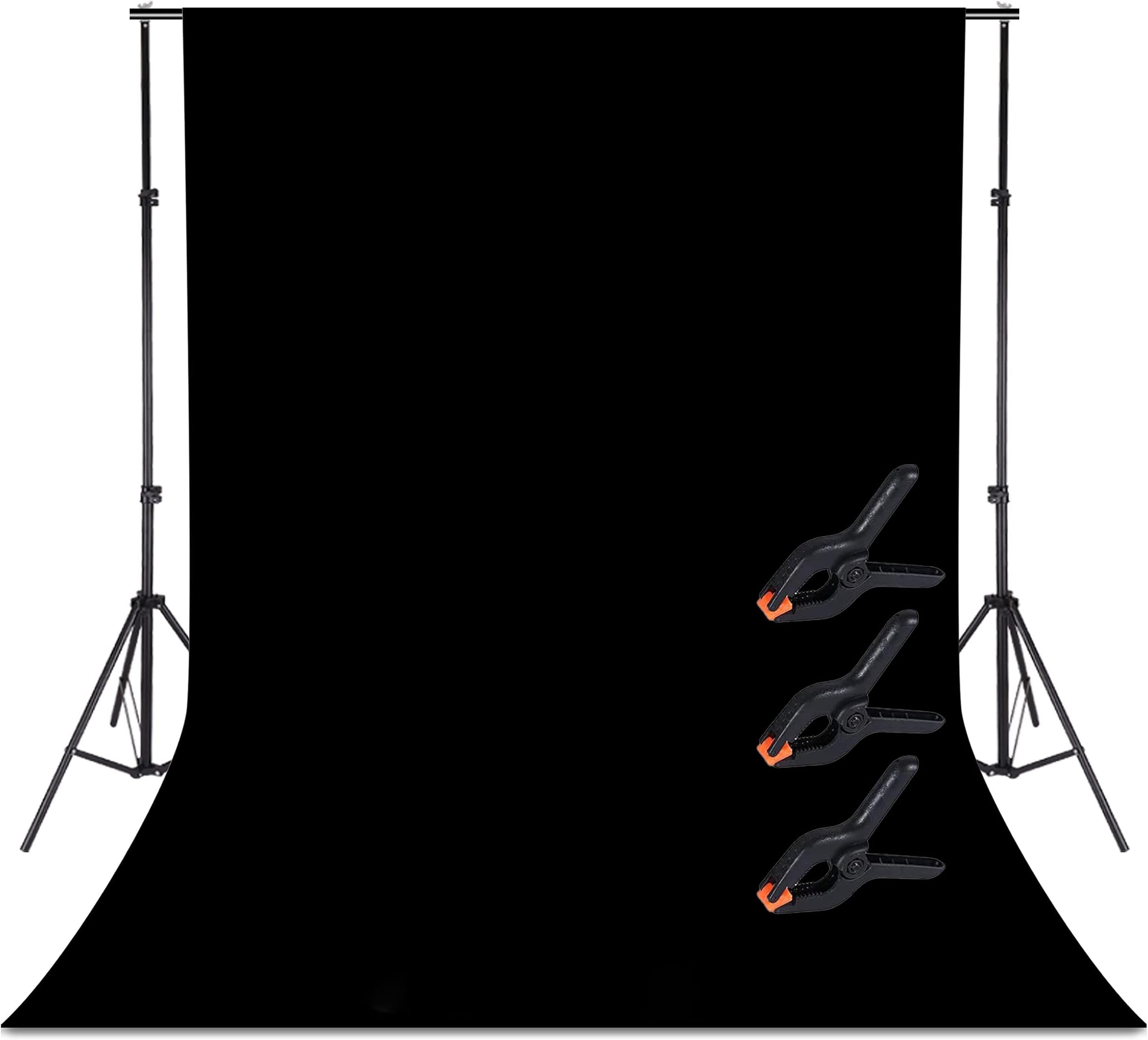 Zdada Black Backdrop Background for Photography - 6.5ftx10ft Black ...