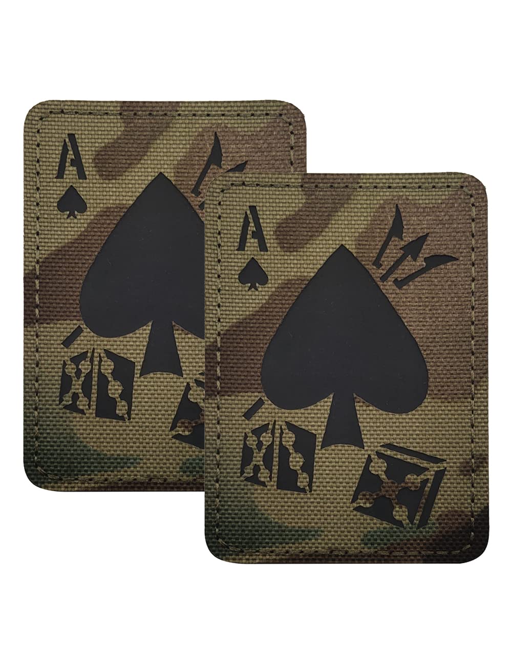 Amazon.com: 2 PCS AliPlus Poker Ace of Spades Dice Patch IR Infrared ...