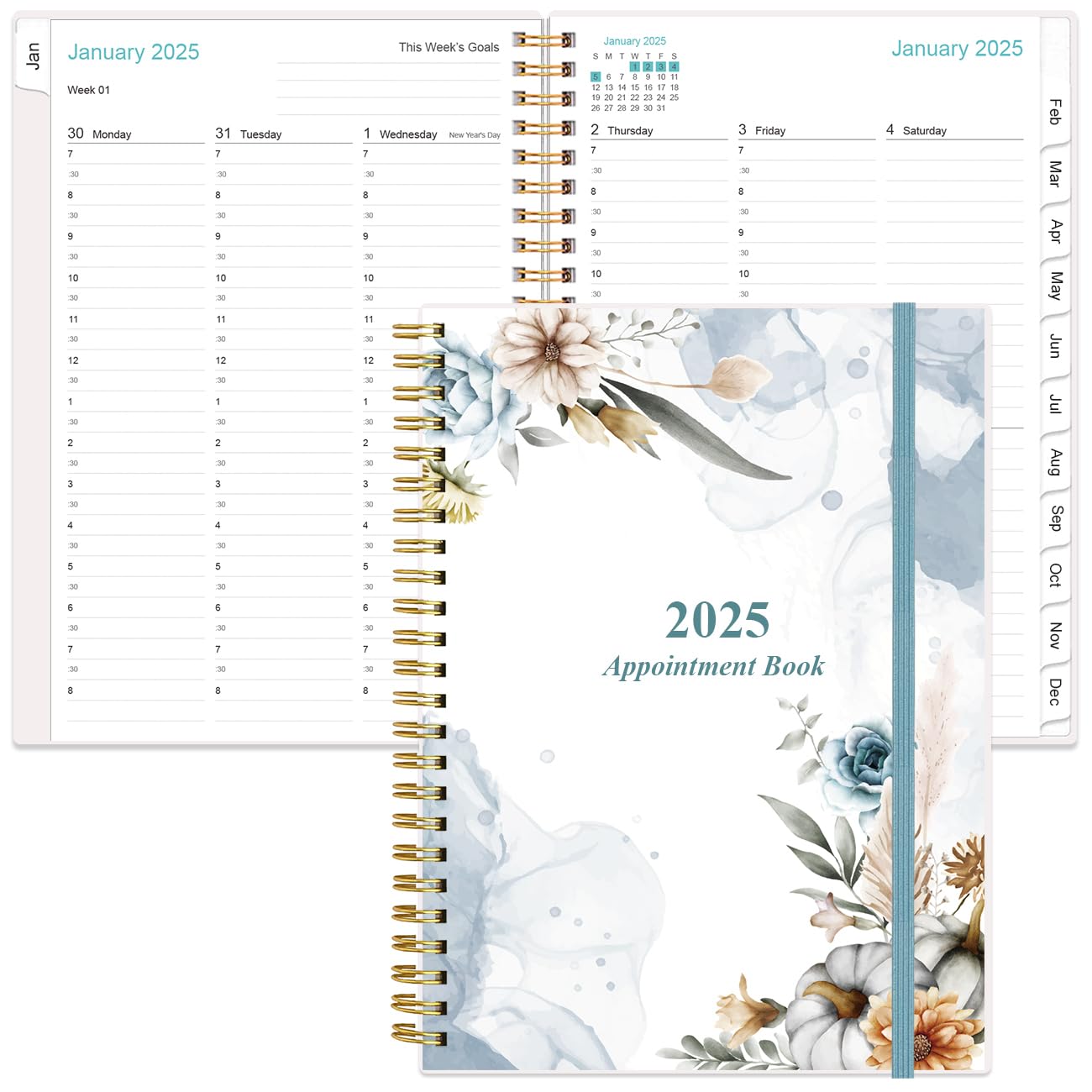 Snapklik.com : 2025 Appointment Book & Planner - 2025 Daily Hourly ...