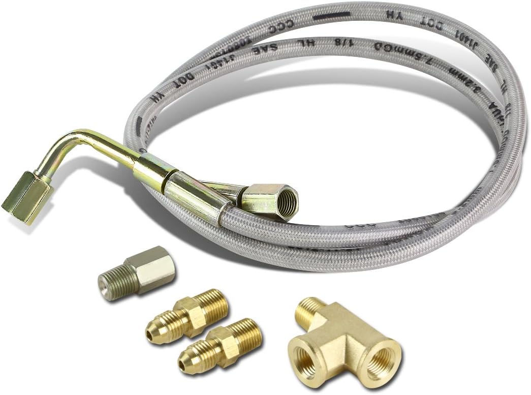 Amazon.com: Auto Dynasty T3 / T4 Turbocharger 36 inches Stainless Steel ...