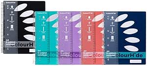 ColourHide A4 250 Pages 5 Subject Notebook, Assorted : Amazon.com.au ...