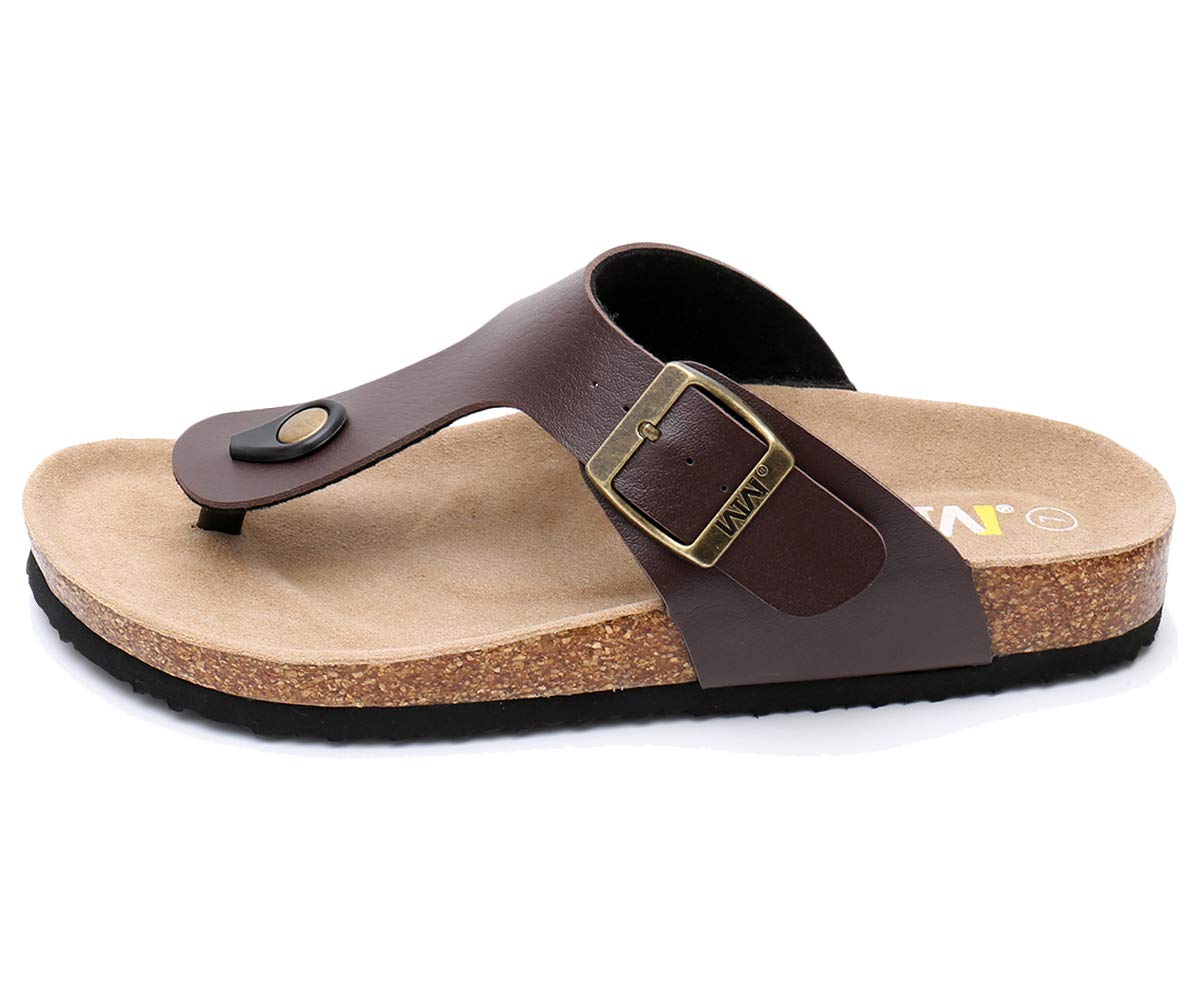 Snapklik.com : WTW Mens Cork Footbed Sandals Slip On Beach Slide ...