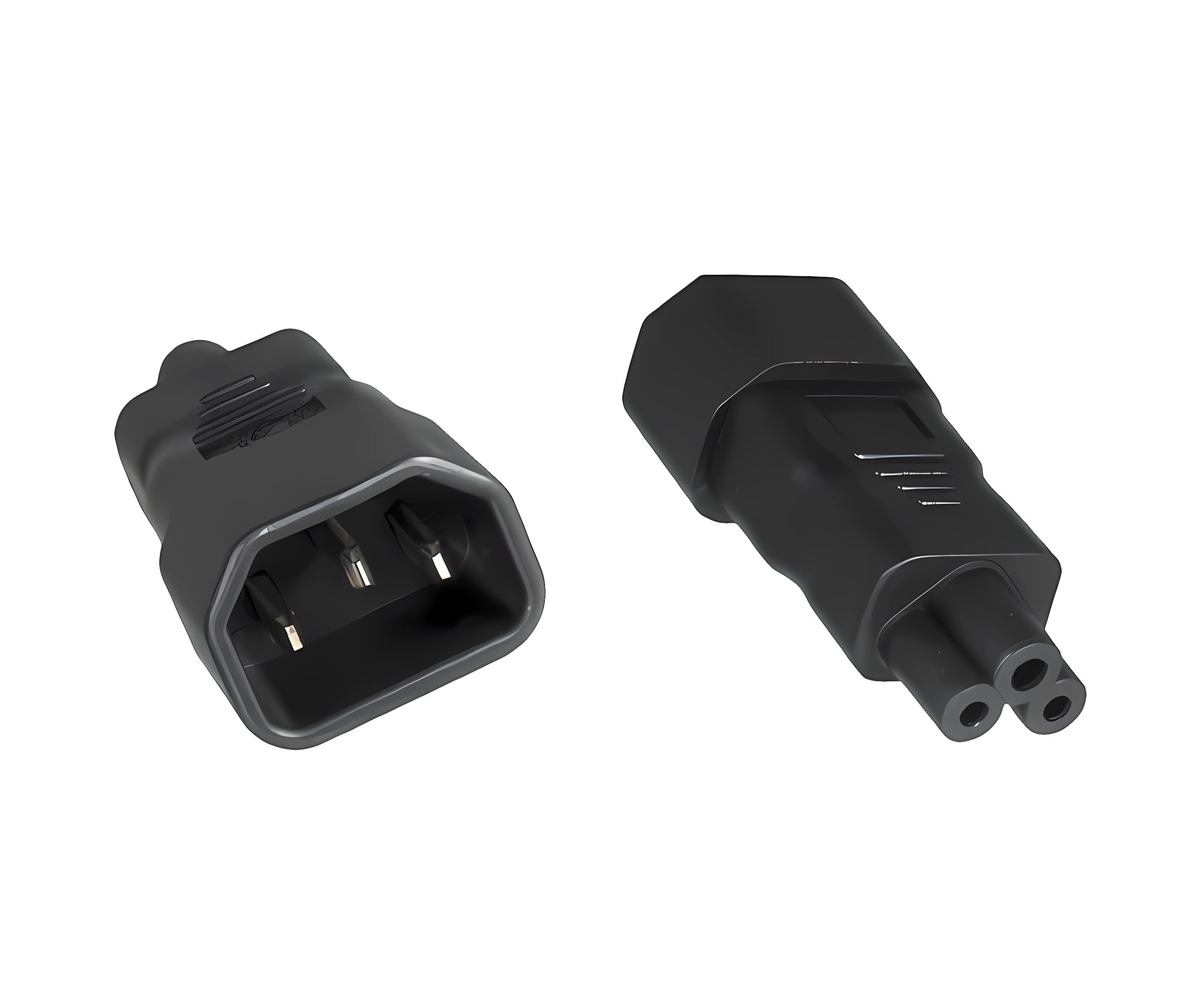 DINIC Stromadapter, Netzadapter C14 Kaltgerätebuchse auf C5 Stecker ...