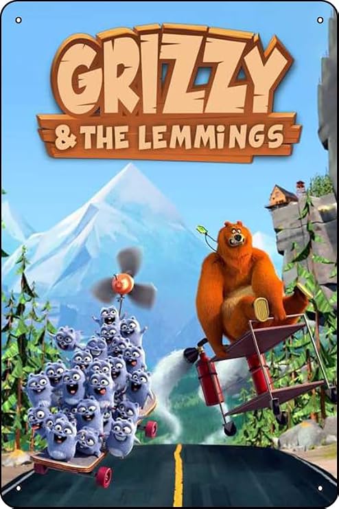 Amazon.com: Grizzy & the Lemmings (2016) Show Poster Bar Cafe living ...