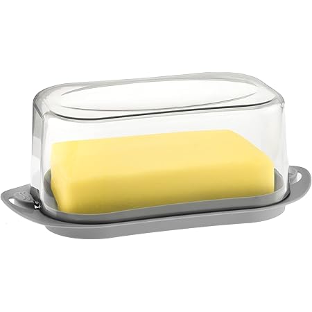 Amazon.com | Butter Tray for Refrigerator - Stay Fresh Clear Plastic ...