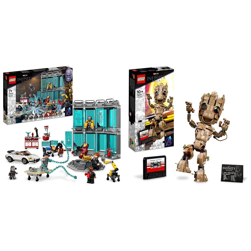 Buy LEGO 76216 Marvel Iron Man Armory, Buildable Toy with MK3, MK25 and ...