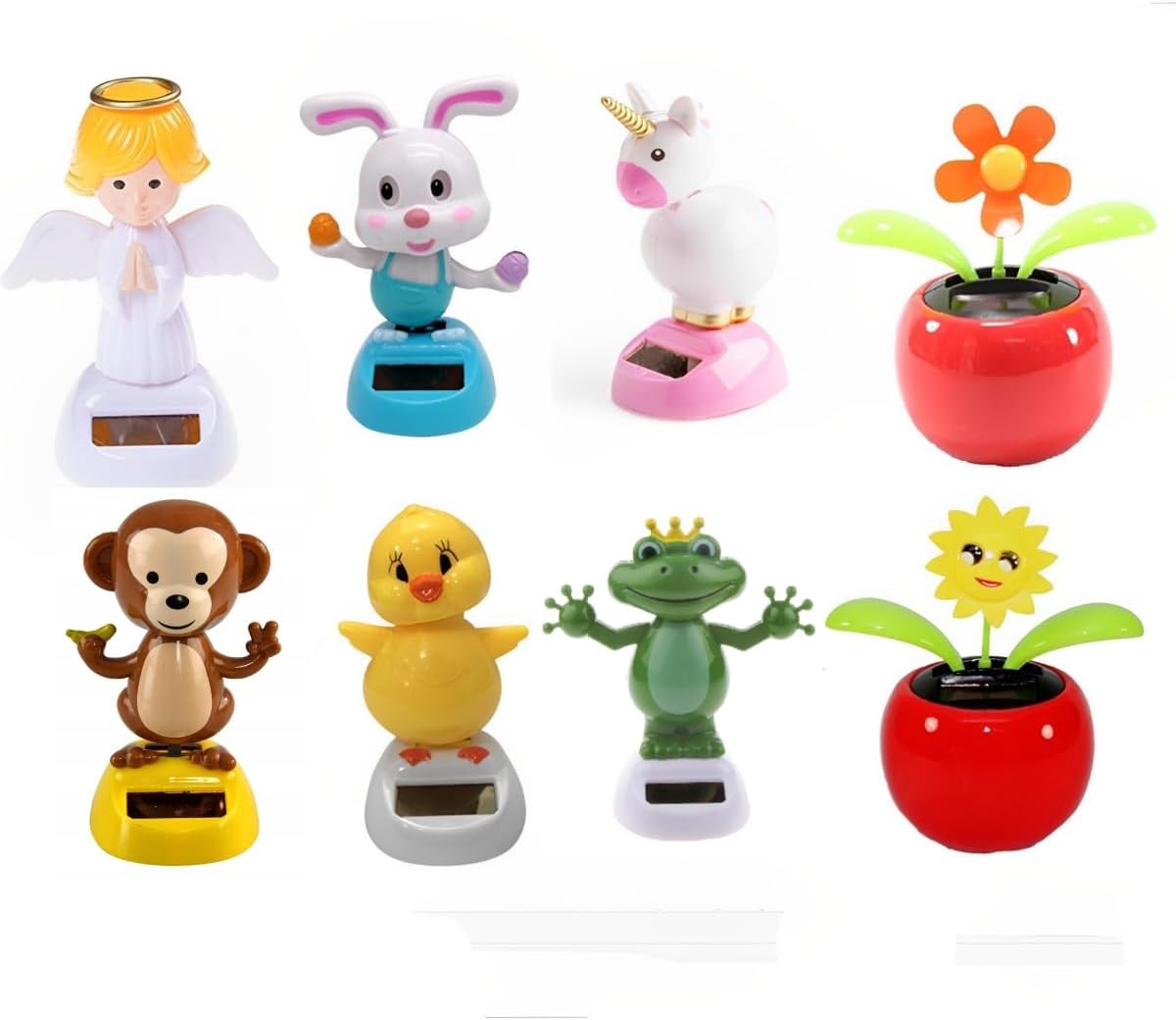 Amazon.com: Solar Powered Dancing Animal Window Sun Catcher Swinging ...