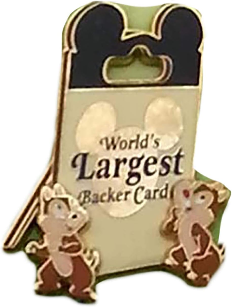 Disney Pin - World's Largest Backer Card - Chip n' Dale - Limited ...