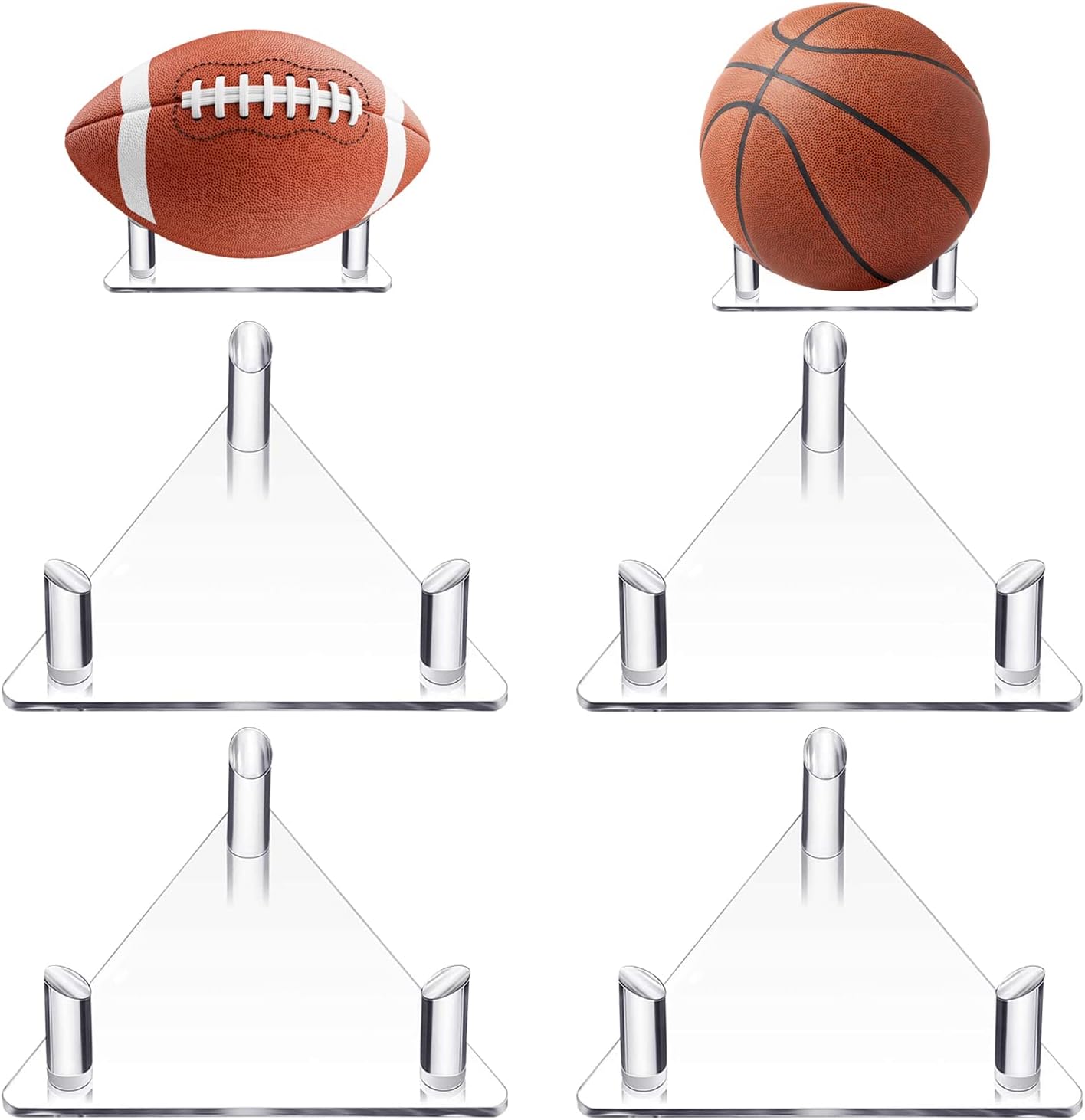 Amazon.com: Acrylic Ball Stand Holder, Ball Display Stand for Sports ...