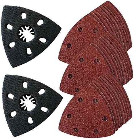 2 x TopsTools FA90SP_2 Extra Large 90mm x 90mm Sanding Pad Compatible ...