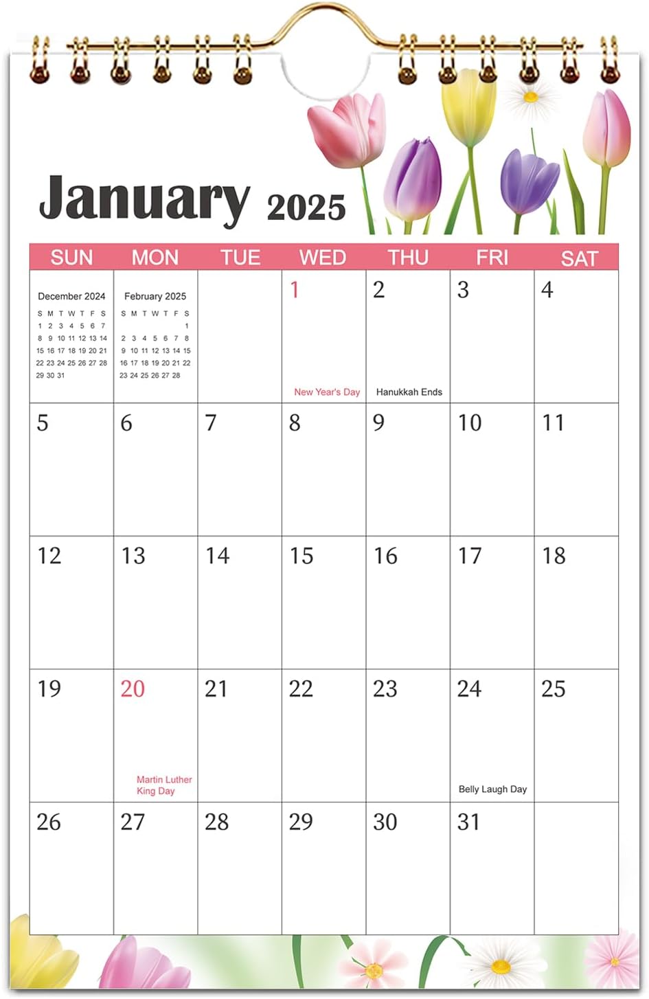 Amazon.com: Mini Wall Calendar 2025-2026, 5.5''x8.5'' Mini Calendar, 18 ...