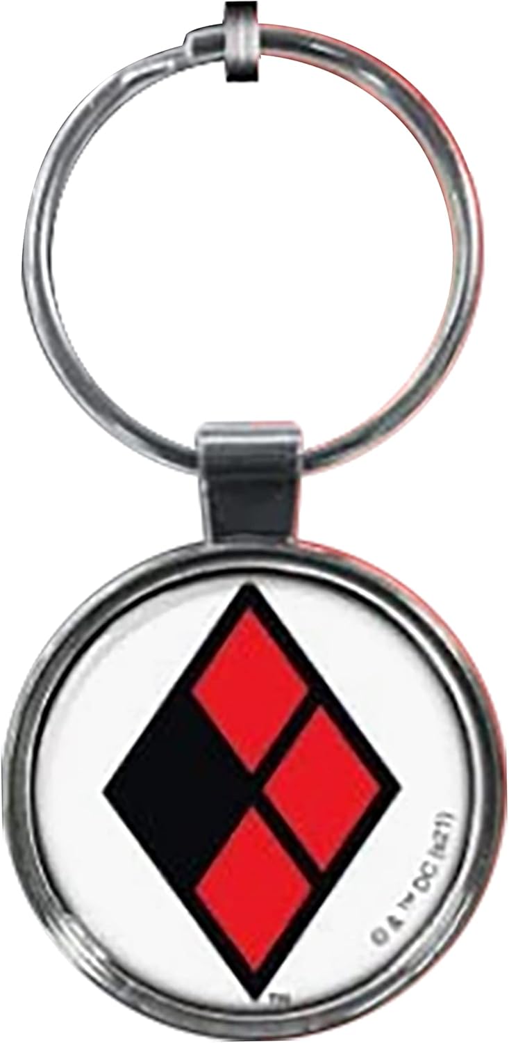 Amazon.com: Ata-Boy DC Comics Harley Quinn Symbol Logo Emblem Keychain ...