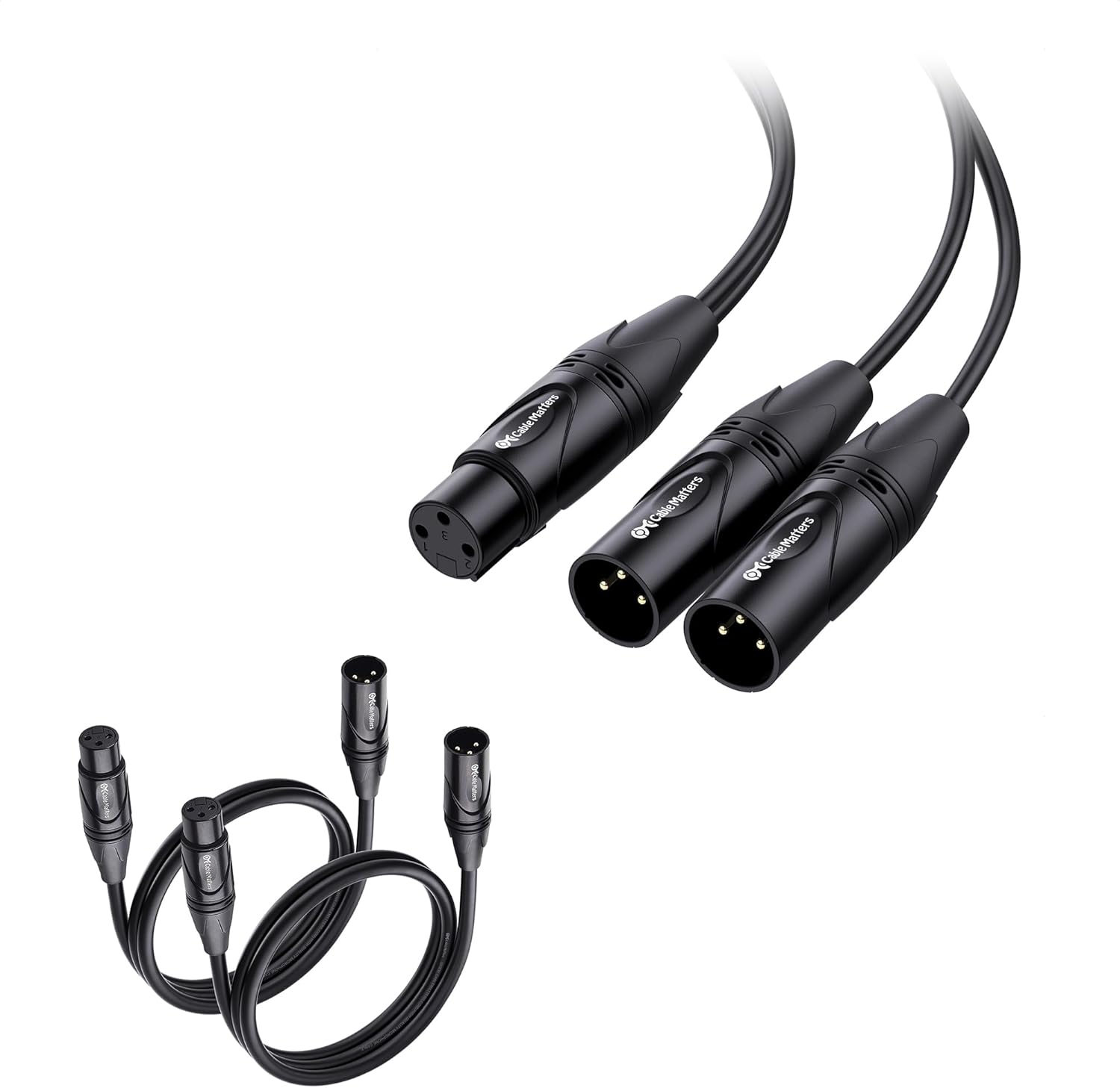 Amazon.com: Cable Matters 2-Pack Premium Short XLR to XLR Cables, XLR ...