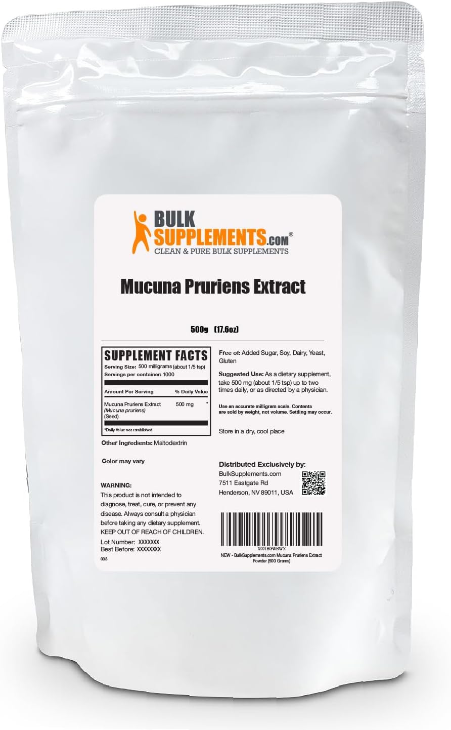 Amazon.com: BULKSUPPLEMENTS.COM Mucuna Pruriens Extract - Herbal ...