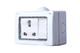Legrand Plexo Box 3 Module Waterproof Enclosure with 16A Switch and ...