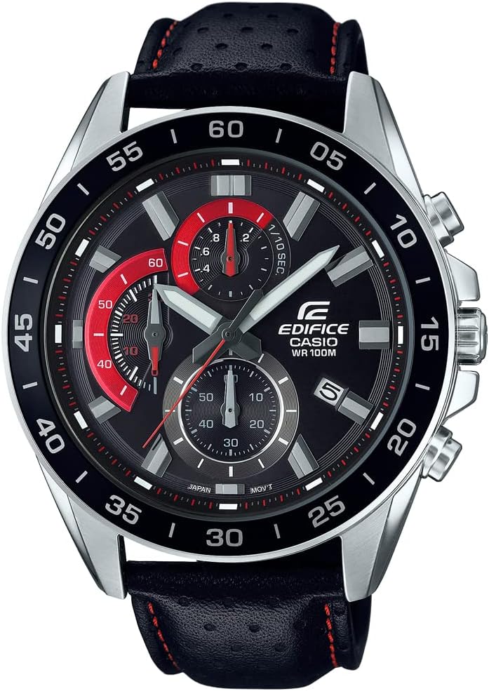 Casio Edifice Analog Black Dial Men EFV-550L-1AVUDF (ED557) : Amazon.in ...