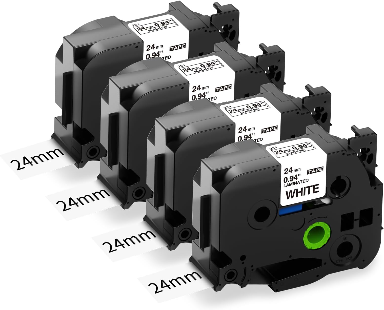 Amazon.com: COLORTY TZ-251 24mm Label Tape Replacement for Brother P ...