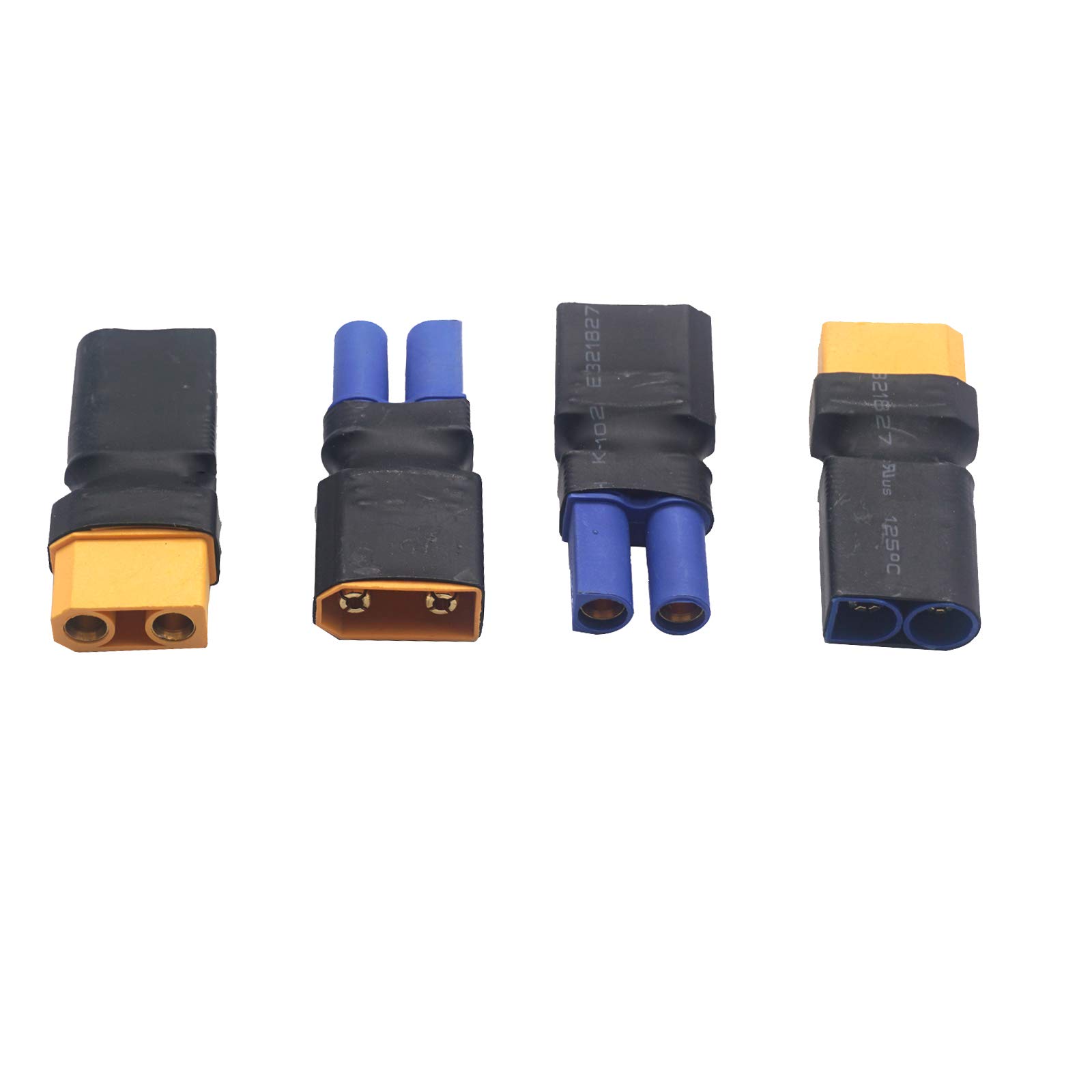 Snapklik.com : 2Pairs XT90 Plug To EC5 Style Male Female Connector ...