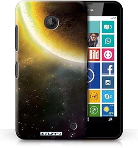 Coque de Stuff4 / Coque pour Nokia Lumia 635 / Éclipse Jaune Design ...