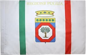 Amazon.com : Apulia Flag 3' x 5' for a pole - Italy - Italian region of ...